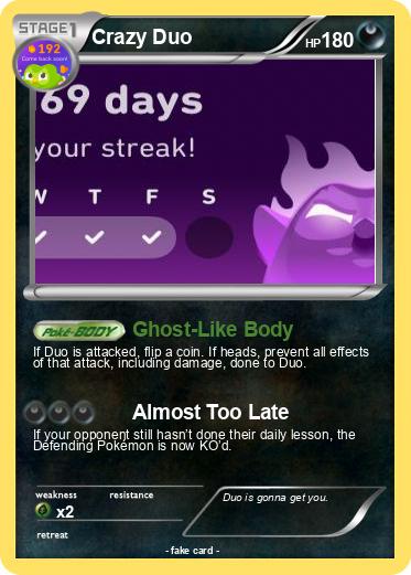 Pokémon Crazy Duo 2 2 - Ghost-Like Body - My Pokemon Card