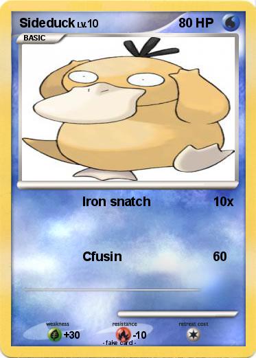 Pokémon Sideduck - Iron snatch - My Pokemon Card