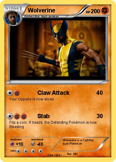 Pokémon Wolverine 473 473 - Claw Attack - My Pokemon Card