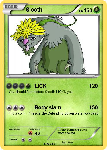 Pokémon Slooth - LICK - My Pokemon Card