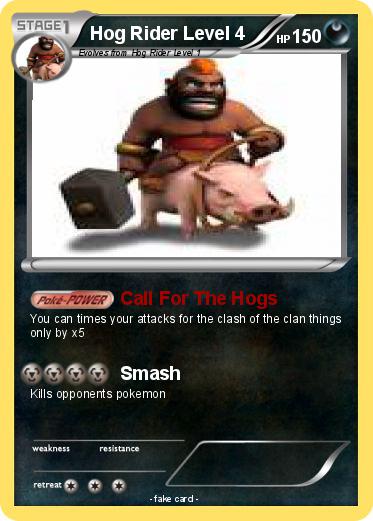 Pokémon Hog Rider Level 4 4 - Call For The Hogs - My Pokemon Card