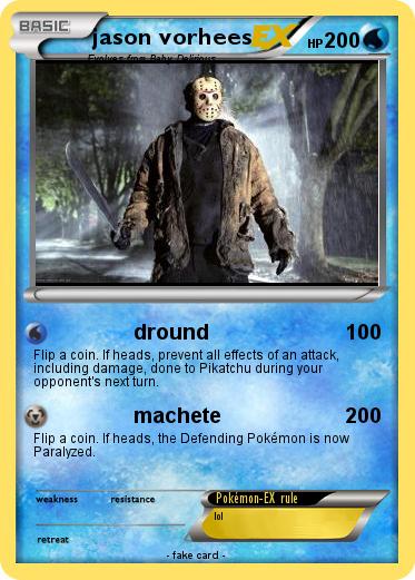 Pokémon jason vorhees 32 32 - dround - My Pokemon Card