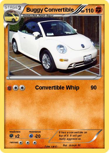 Pokémon Buggy Convertible - Convertible Whip - My Pokemon Card
