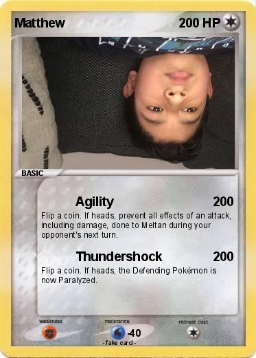 Pokémon Matthew 844 844 - Agility - My Pokemon Card