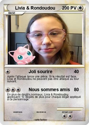 Pokémon Livia Rondoudou - Joli sourire - Ma carte Pokémon
