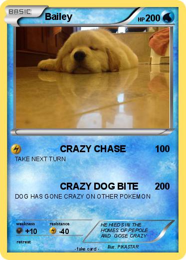 Pokémon Bailey 122 122 - CRAZY CHASE - My Pokemon Card