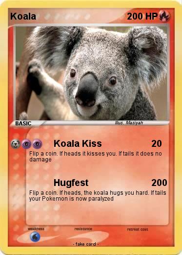 Pokémon Koala 1871 1871 - Koala Kiss - My Pokemon Card