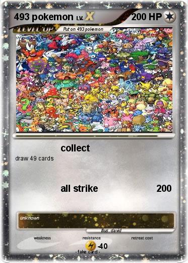 Pokémon 493 pokemon - collect - My Pokemon Card