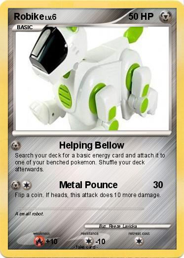 Pokémon Robike 1 1 - Helping Bellow - My Pokemon Card