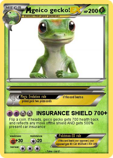 Pokémon geico gecko 24 24 - INSURANCE SHIELD 700+ - My Pokemon Card