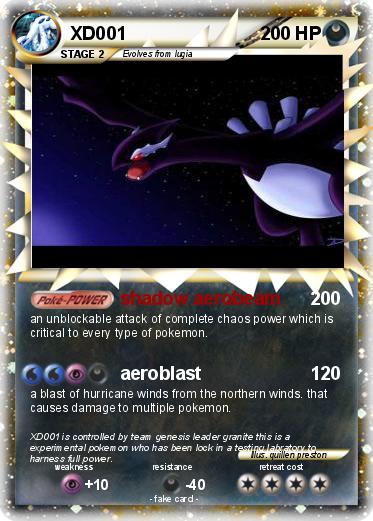 Pokémon XD001 53 53 - shadow aerobeam - My Pokemon Card