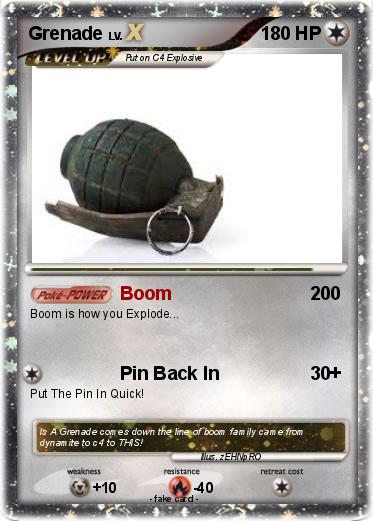 Pokémon Grenade 80 80 - Boom - My Pokemon Card