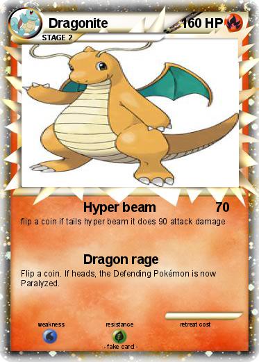 Pokémon Dragonite 659 659 - Hyper beam - My Pokemon Card