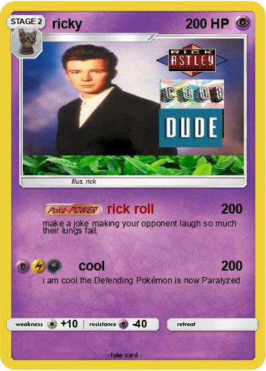 Pokémon ricky 251 251 - rick roll - My Pokemon Card