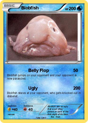 Pokémon Blobfish 90 90 - Belly Flop - My Pokemon Card
