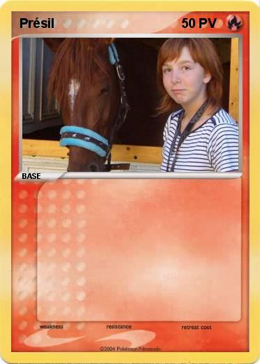 Pokémon Presil - Ma carte Pokémon
