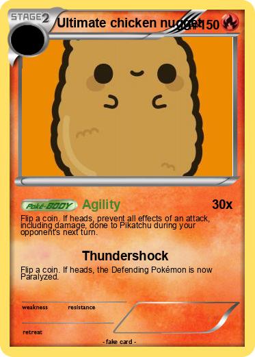 Pokémon Ultimate chicken nugget - Agility - My Pokemon Card