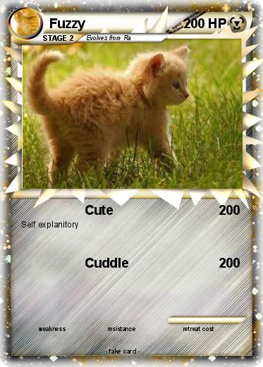 Pokémon Fuzzy 101 101 - Cute - My Pokemon Card