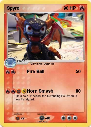 Pokémon Spyro 962 962 - Fire Ball - My Pokemon Card