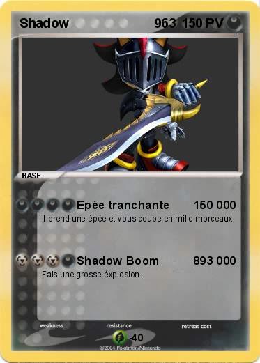 Pokémon Shadow 963 963 - Epée tranchante 150 000 - Ma carte Pokémon