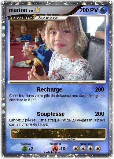Pokémon marion 90 90 - Recharge - Ma carte Pokémon