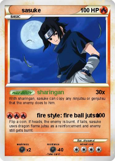 Pokémon sasuke 4181 4181 - sharingan - My Pokemon Card