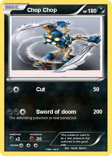 Pokémon Chop Chop 281 281 - Cut - My Pokemon Card