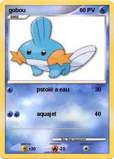 Pokémon gobou 90 90 - pstolé a eau - Ma carte Pokémon