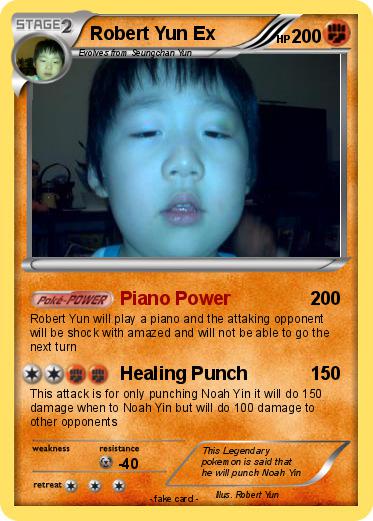 Pokémon Robert Yun 4 4 - Piano Power - My Pokemon Card