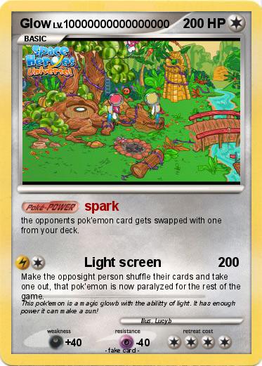 Pokémon Glow 40 40 - spark - My Pokemon Card
