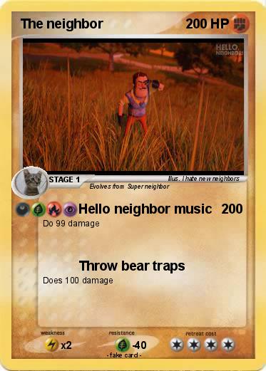 Pokémon The neighbor 4 4 - Hello neighbor music - My Pokemon Card