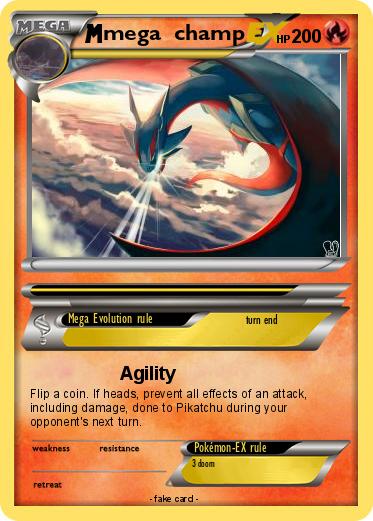 Pokémon mega champ - Agility - My Pokemon Card