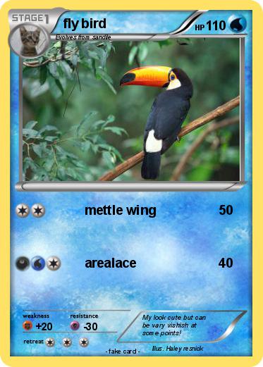 Pokémon fly bird - mettle wing - My Pokemon Card