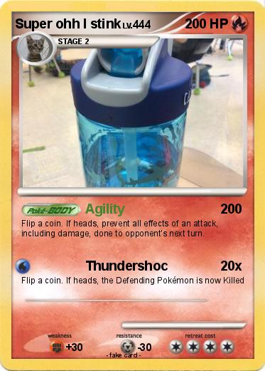 Pokémon Super ohh I stink - Agility - My Pokemon Card