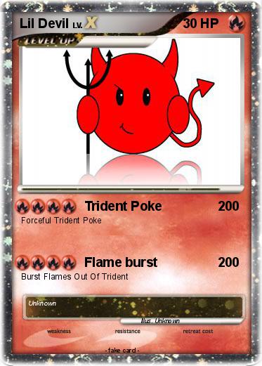Pokémon Lil Devil 1 1 - Trident Poke - My Pokemon Card