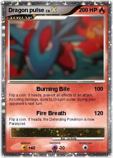 Pokémon Dragon pulse 2 2 - Burning Bite - My Pokemon Card