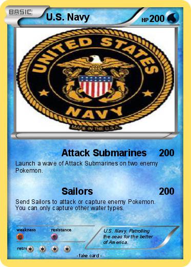 Pokémon U S Navy 5 5 - Attack Submarines - My Pokemon Card