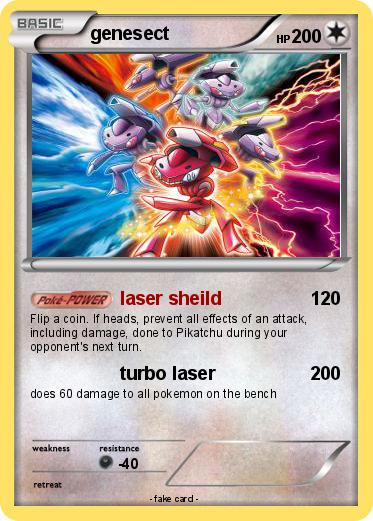 Pokémon genesect 1258 1258 - laser sheild - My Pokemon Card