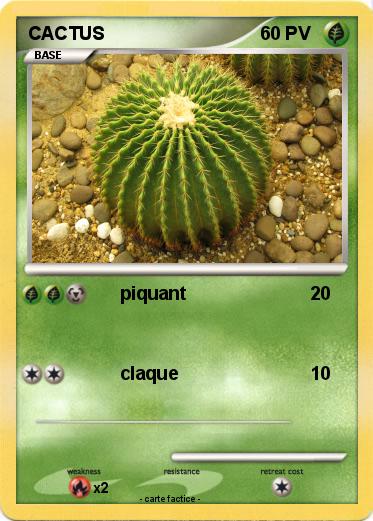 Pokémon CACTUS 135 135 - piquant - Ma carte Pokémon