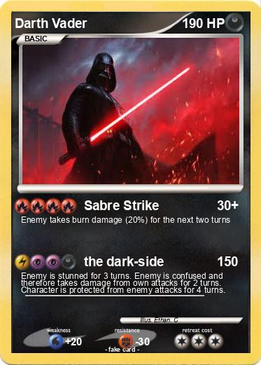 Pokémon Darth Vader 2096 2096 - Sabre Strike - My Pokemon Card