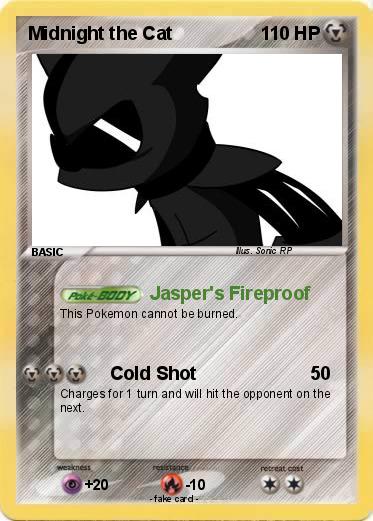 Pokémon Midnight the Cat - Jasper's Fireproof - My Pokemon Card