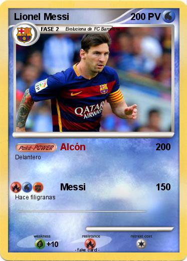 Pokémon Lionel Messi 542 542 - Alcón - Mi carta pokémon