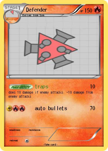 Pokémon Defender 35 35 - traps - My Pokemon Card
