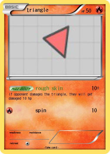 Pokémon triangle 27 27 - rough skin - My Pokemon Card