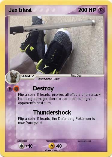 Pokémon Jax blast - Destroy - My Pokemon Card