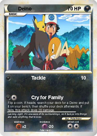Pokémon Deino 86 86 - Tackle - My Pokemon Card
