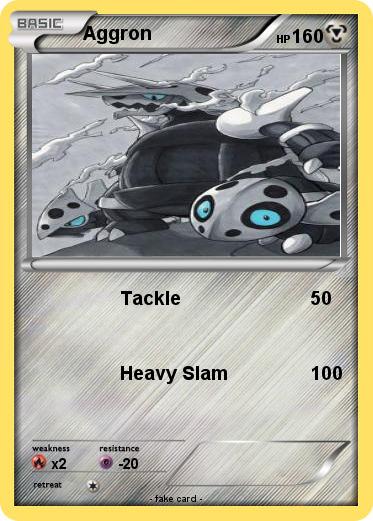 Pokémon Aggron 396 396 - Tackle - My Pokemon Card