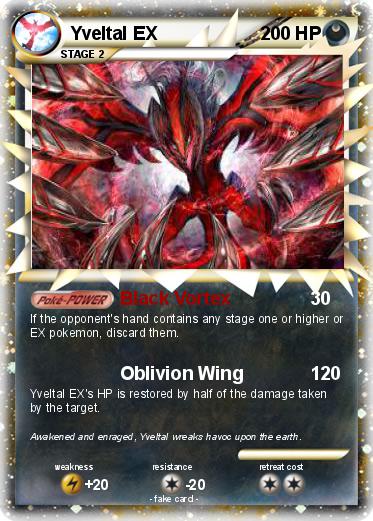 Pokémon Yveltal EX 136 136 - Black Vortex - My Pokemon Card