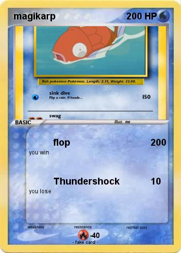Pokémon magikarp 1605 1605 - flop - My Pokemon Card