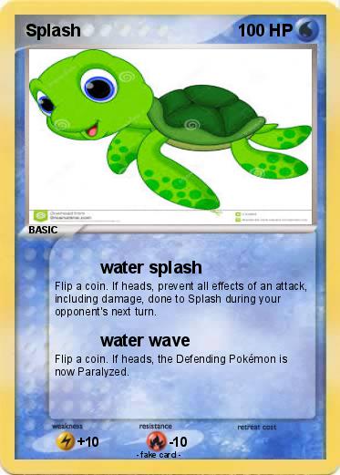 Pokémon Splash 118 118 - water splash - My Pokemon Card